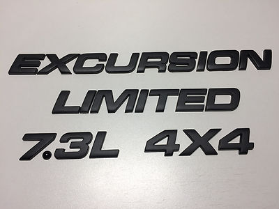 EXCURSION LIMITED 7.3L 4x4 3D Emblem Badge Letter Number alphapet logo ...