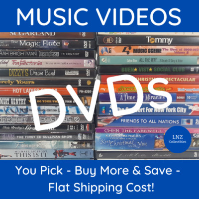 Music Video DVD Lot Concert Movies Country Hip-Hop XMAS **You Pick ...