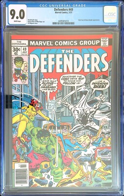 Defenders #49 - CGC 9.0 - White Pages - Marvel 7/77 - Nick Fury / Moon ...
