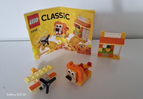 LEGO CLASSIC ORANGE Creativity Box Set # 10709 Holiday Dog Plane Fruit ...