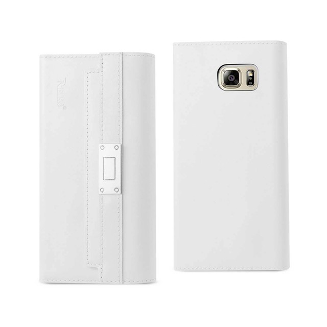 REIKO Samsung Galaxy Note 5 Genuine Leather RFID Wallet Case and Metal ...