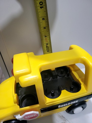 Vintage Shelcore School Bus 1996 With Three Chunky Little People ...