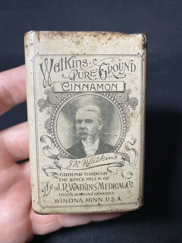 Vintage WATKINS PURE GROUND CINNAMON Tin No Lid | eBay