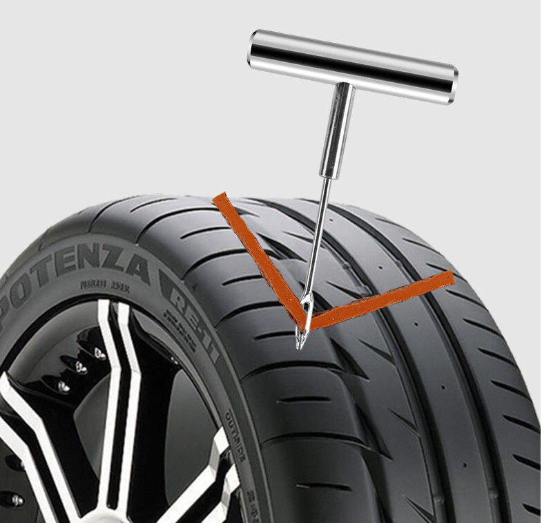 12Pcs Emergency car Heavy Duty Tire Puncture Repair Tyre Mending Kit ...