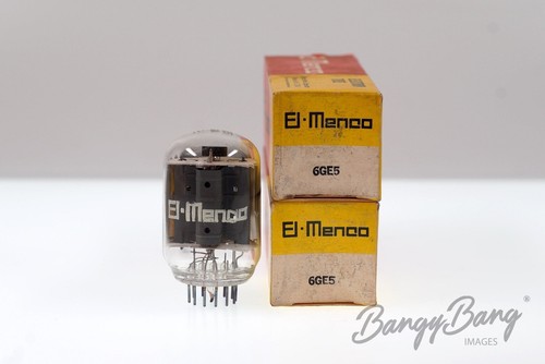 2 Vintage El Menco 6GE5 Compactron Beam Power Pentode TV Valve ...