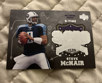 2006 Upper Deck 3000 Yard Passing Club Steve McNair Baltimore Ravens ...