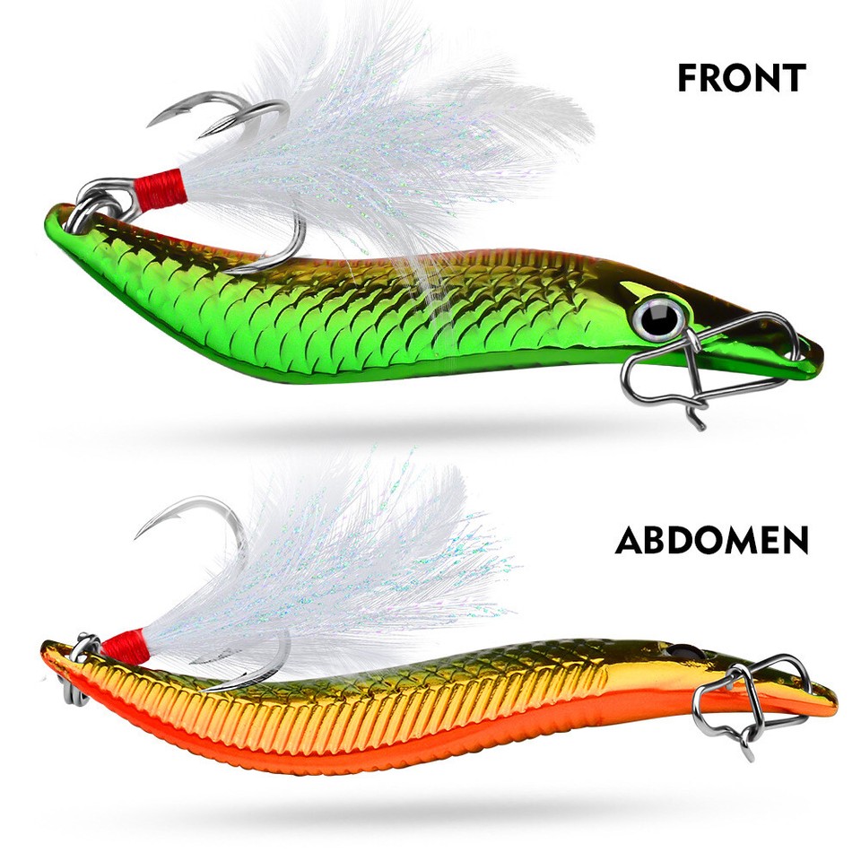 Lure Sequin S Type Fishing Gear Leech Curve Metal Bait Blood Slot Hook ...