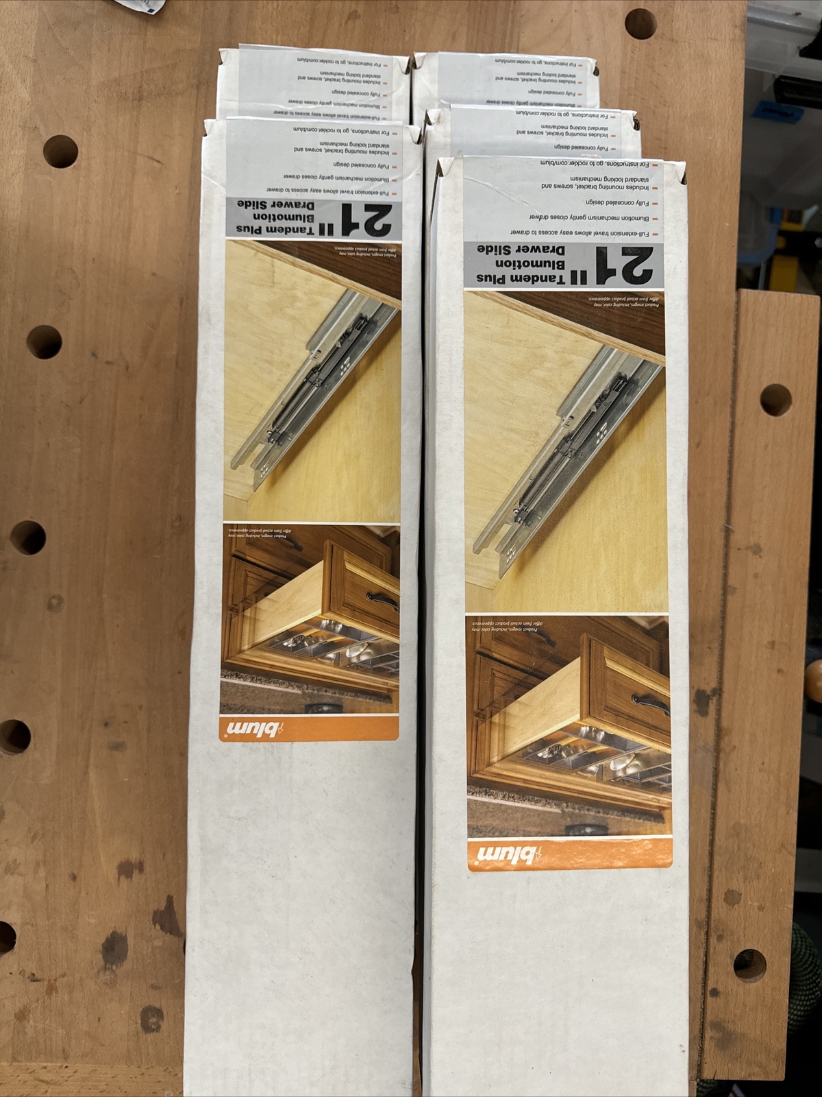 Blum 563H Series -2 Pairs of Tandem Blumotion Drawer Slides With ...