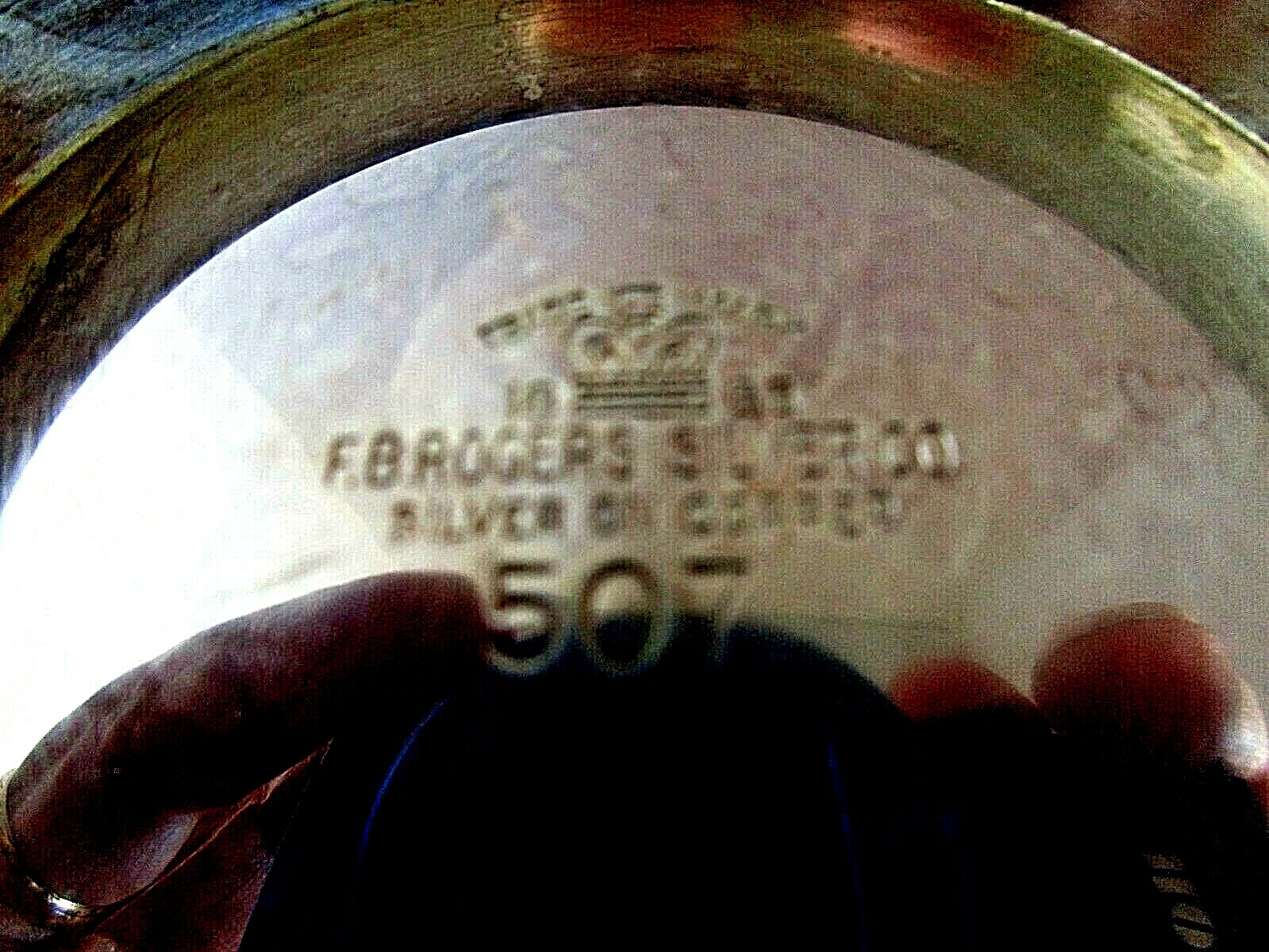 F B ROGERS SILVER CO 1883 SILVER ON COPPER FOOTED 7 1/4" BOWL - 507 | eBay