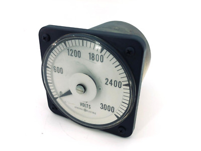 General Electric GE 103-021-PZUA Voltmeter 0-3000 Scale | eBay