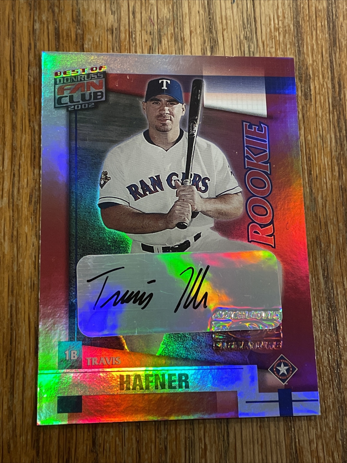 2002 Donruss Best of Fan Club Travis Hafner Autograph /1350 Rookie ...