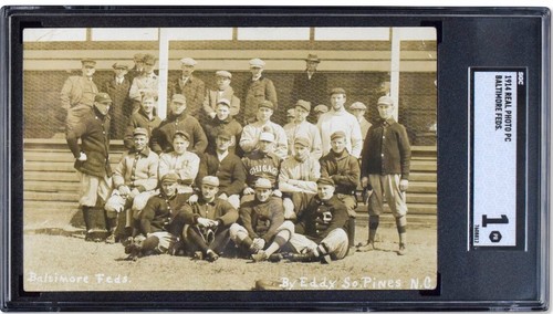 1914 Baltimore Terrapins Federal League Team Photo Post Card SGC | eBay