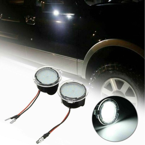 2x Car LED Rear Side Mirror View Puddle Light For Ford F150 Taurus ...