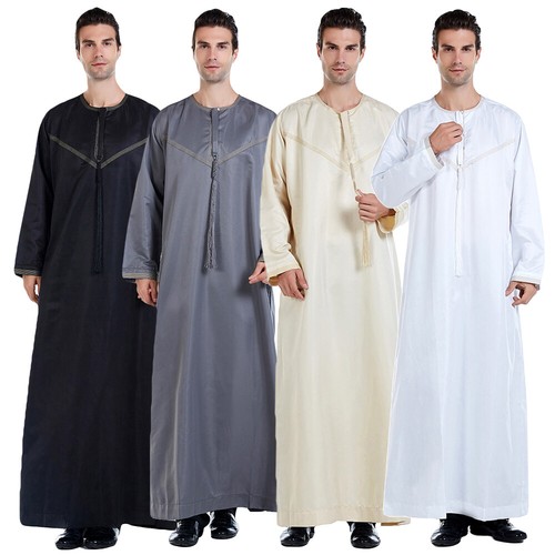 Dubai Arab Men Thobe Robe Jubba Kaftan Dishdash Galabeya Thawb Daffah ...