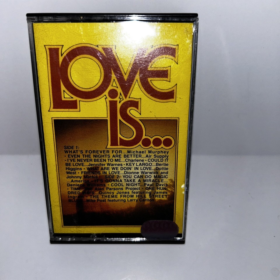 Love Is Various Artist Cassette K-TEL PNU 9984 America Alan Parsons Air ...