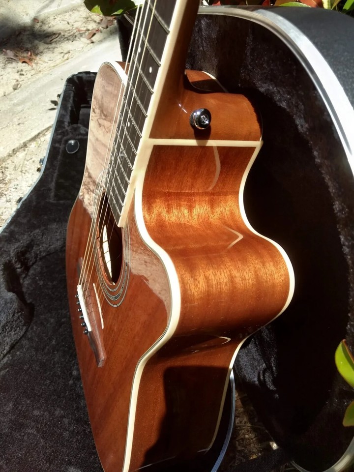 Zager ZAD50CE Solid African Mahogany Acoustic-Electric, Designed by ...