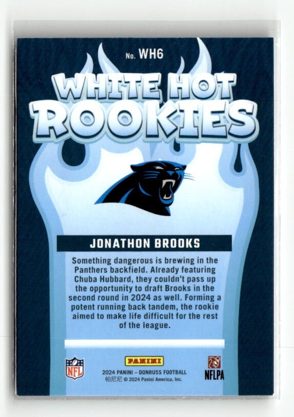 2024 Donruss White Hot Rookies #WH6 Jonathon Brooks (RC) | eBay