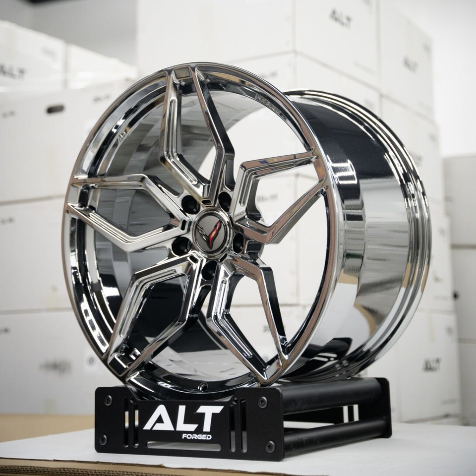 19" 20" ALT5R Forged Chrome wheels for C6 C7 Corvette Z06 Grand Sport ...