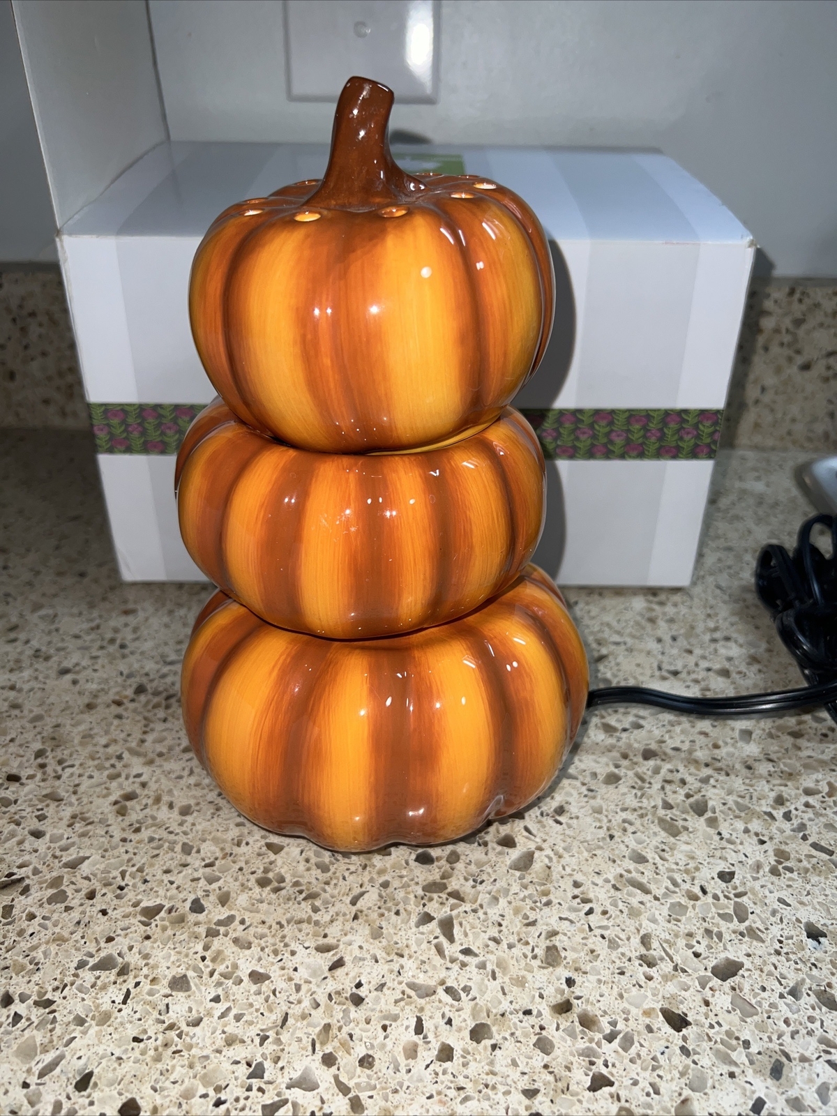 Scentsy Wax Warmer For Fall Stacked Harvest Pumpkins Full Size October ...