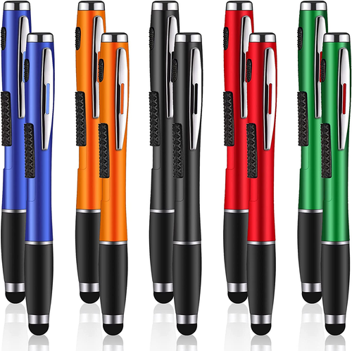 10 Pieces Stylus Pens with Light 2-In-1 Multi-Function Touch Screen Pens LED Lig 7445000065032 ...