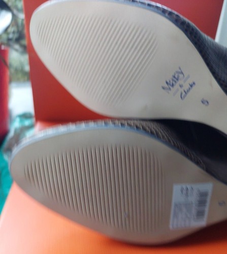 CLARKS LADIES GREY SNAKE WEDGE BOOT - COLOUR GREY / BROWN, SIZE 5 / 38 ...