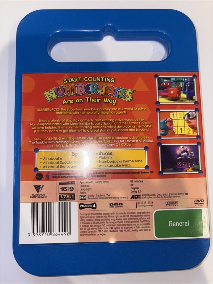 Numberjacks - Start Counting Numberjacks Are On Their Way DVD LIKE NEW ...