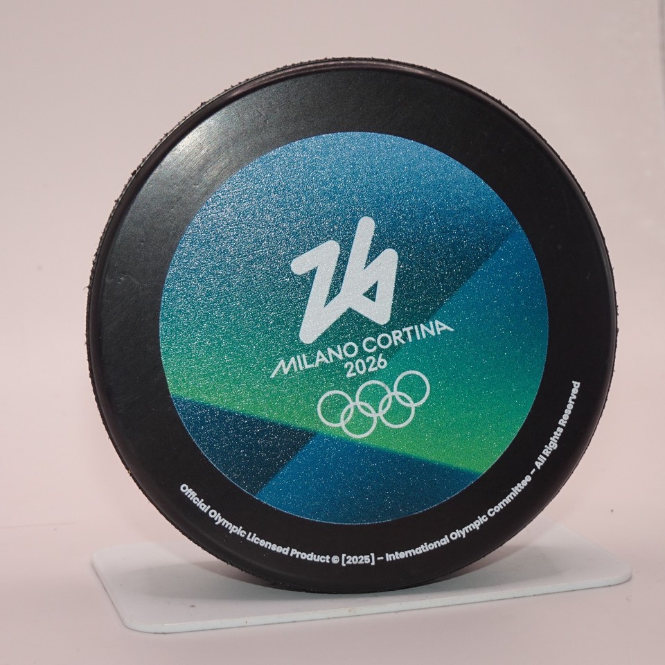 RARE 6x (lot) OFFICIAL OLYMPIC HOCKEY PUCK (6 pucks) 2026 MILANO ...
