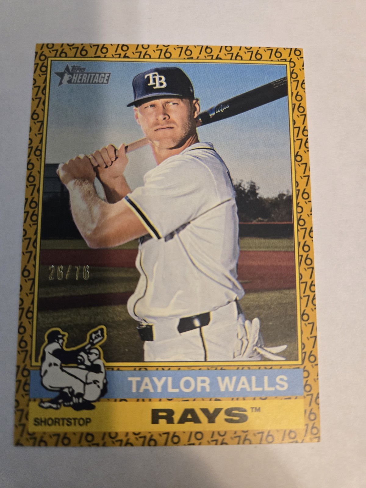 2025 Topps Heritage High Number Taylor Walls Color Of The Year #/76 ...
