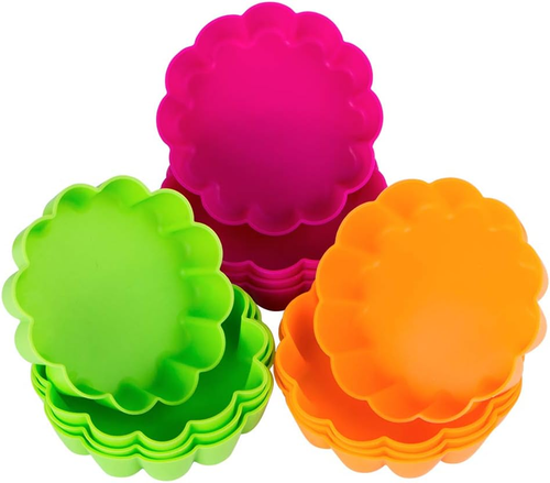 Silicone Mini Tart Pan Non-Stick Mini Quiche Molds Holiday Small Pie ...