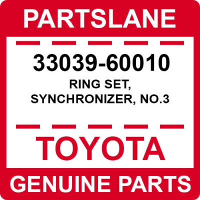 33039-60010 Toyota OEM Genuine RING SET, SYNCHRONIZER, NO.3 | eBay