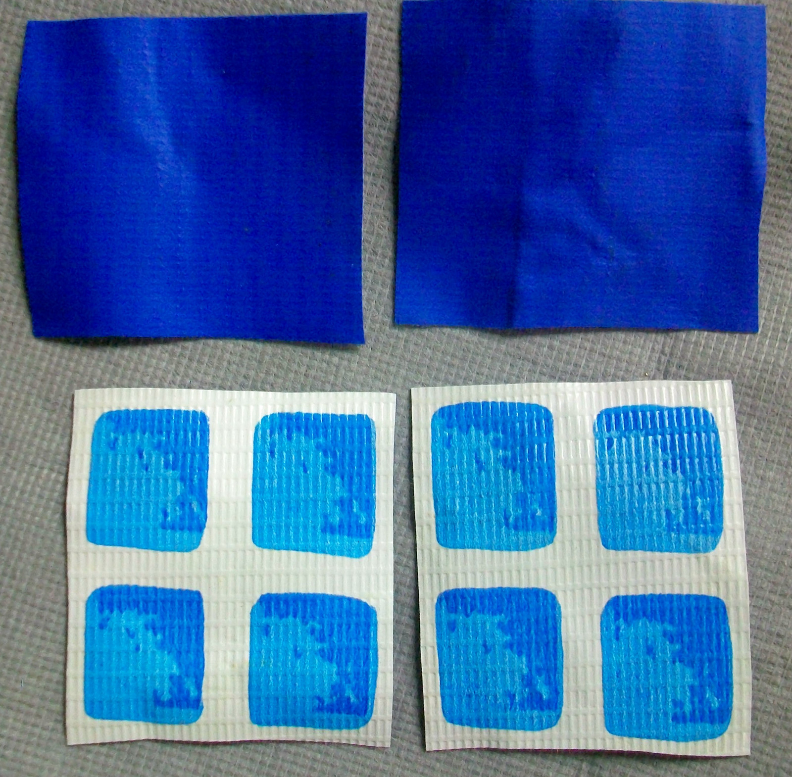 INTEX POOL PATCH MATERIAL ( 2 ) PIECE ONLY MATERIAL SIZE IS 2.5" X 2.5 ...