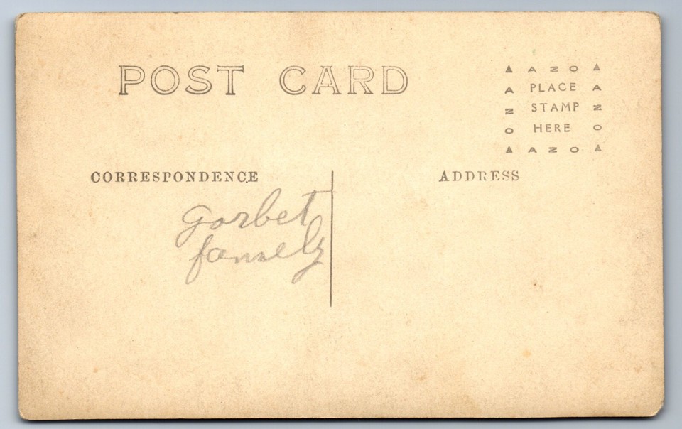 C.1910 RPPC GORBET FAMILY STORE FRONT FASHION CLEAR PHOTO Postcard P62 ...