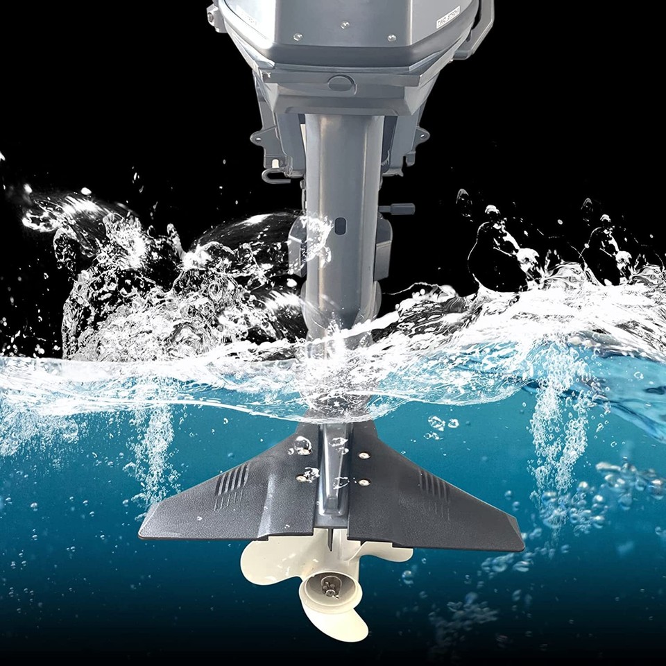 DUAL FIN HYDROFOIL PERFORMANCE STABILIZER FOR BOATS OUTBOARD MOTOR up ...