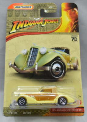 Indiana Jones Matchbox 1936 Auburn Speedster 851 #48 Mattel B2 | eBay