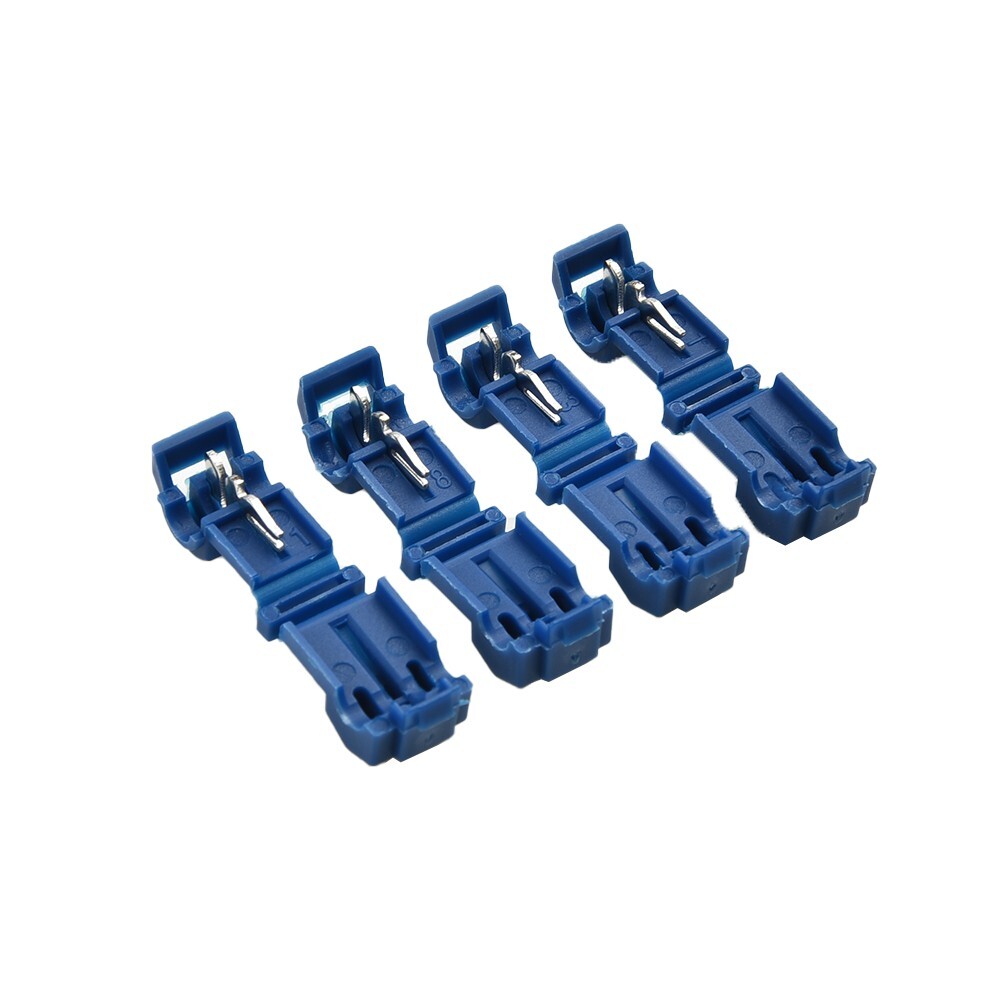 Cable Quick Splice Set Blue Electric Wire Snap Lock Crimp Terminals 50x ...