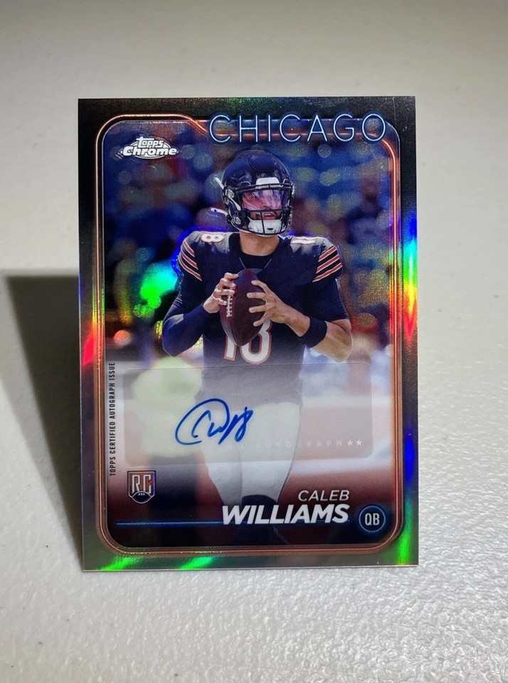 2024 Topps Chrome Caleb Williams Rookie Auto Rookie #RA-CWI Bears w ...