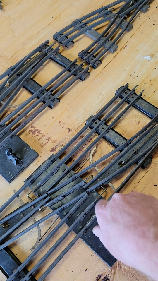 RARE LOT O Gauge Twin Rail Crossovers, Switches, Wye, Track, Hornby ...