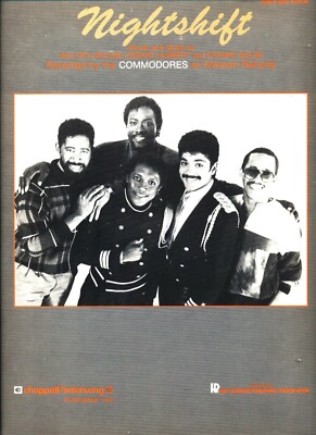 THE COMMODORES NIGHTSHIFT SHEET MUSIC PIANO/VOCAL/GUITAR 1984 W/CHORDS RARE NEW | eBay