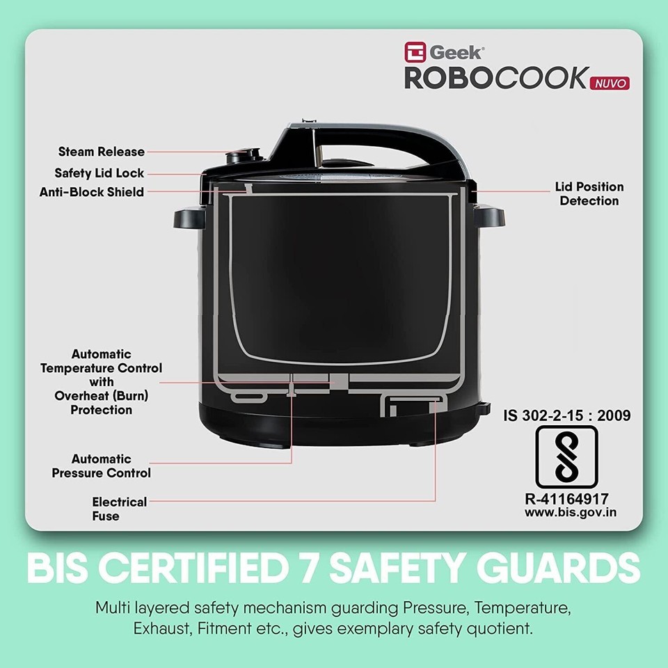 Geek Robocook Nuvo 8 Litre Electric Pressure Cooker / Express Shipping ...