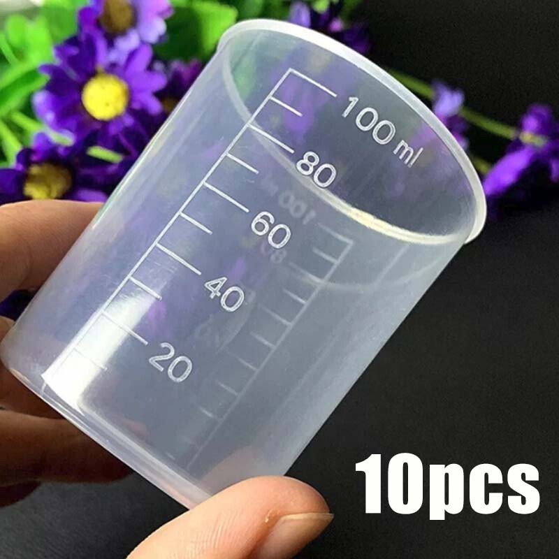 Lab Quality Transparent Measuring Cups Set of 10 for Accurate ...