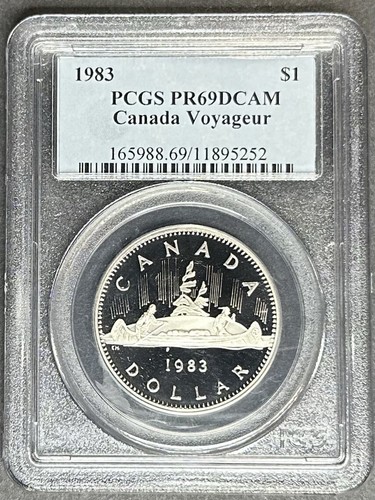1983 Canada Voyageur Dollar PCGS PR-69 DCAM, Buy 3 Items, Get $5 Off ...