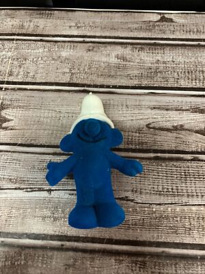 Vintage - Smurf Christmas Tree Ornament - Flocked Velvet - 4" - Rare | eBay