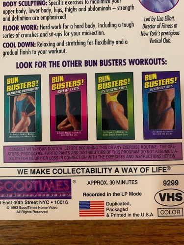 Bun Busters Total Body Workout VHS | eBay