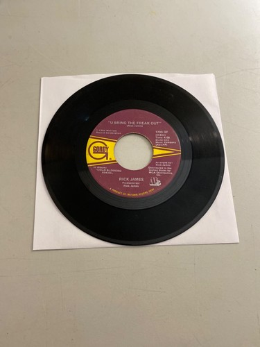 RICK JAMES – U BRING THE FREAK OUT / MONEY TALKS 7" VINYL JUKEBOX 45 ...