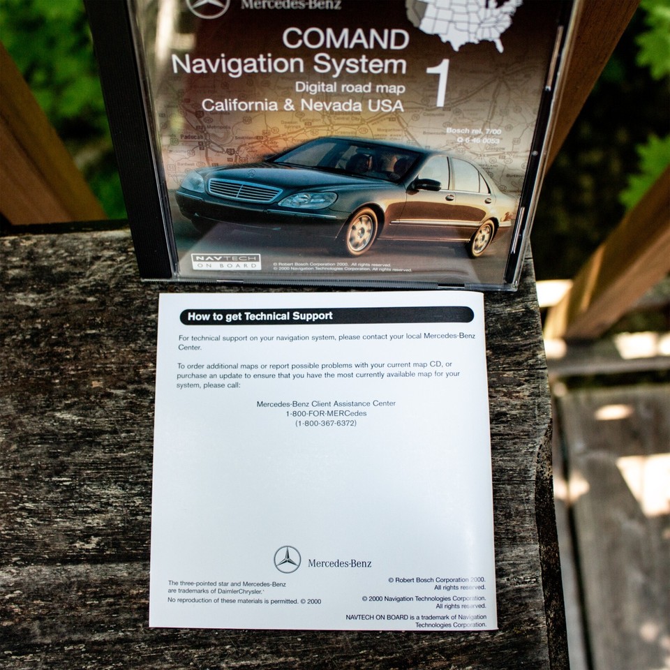 MERCEDES BENZ CLK320 2001 GPS Navigation System Digital Road Map Disc ...