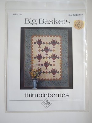 Thimbleberries Big Baskets Pieced Blocks Quilt Pattern 88" x 112" MG ...