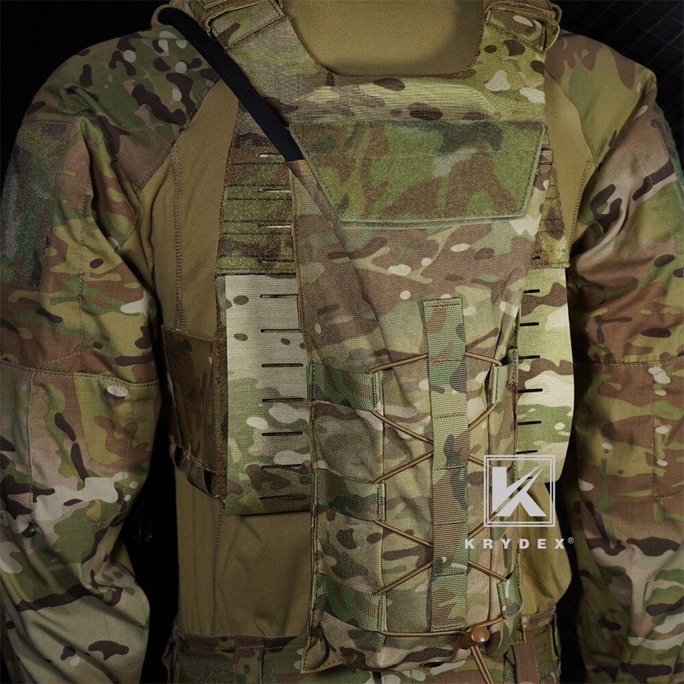 KRYDEX Low Vis Slick Armor MOLLE Plate Carrier Vest Tactical Placard ...