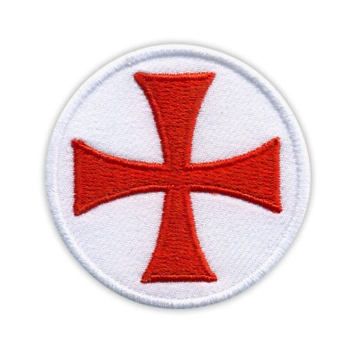 The Templar Cross - round patch Patch/Badge Embroidered | eBay UK