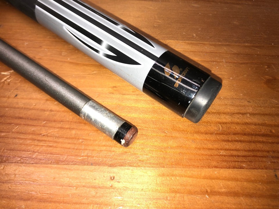 Sportcraft Fiberglass Graphite Pool Cue Two-Piece | eBay