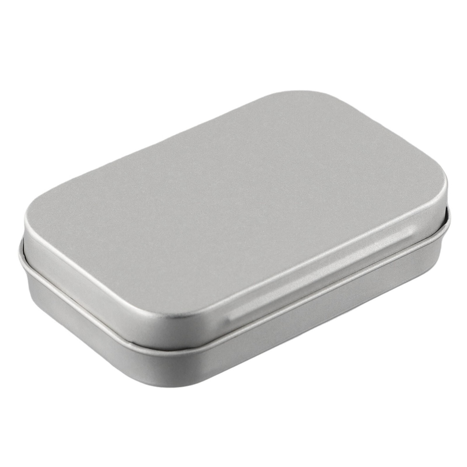 Sleek and Sturdy Metal Boxes 6 Pack Empty Tin Plated Containers Hinged ...